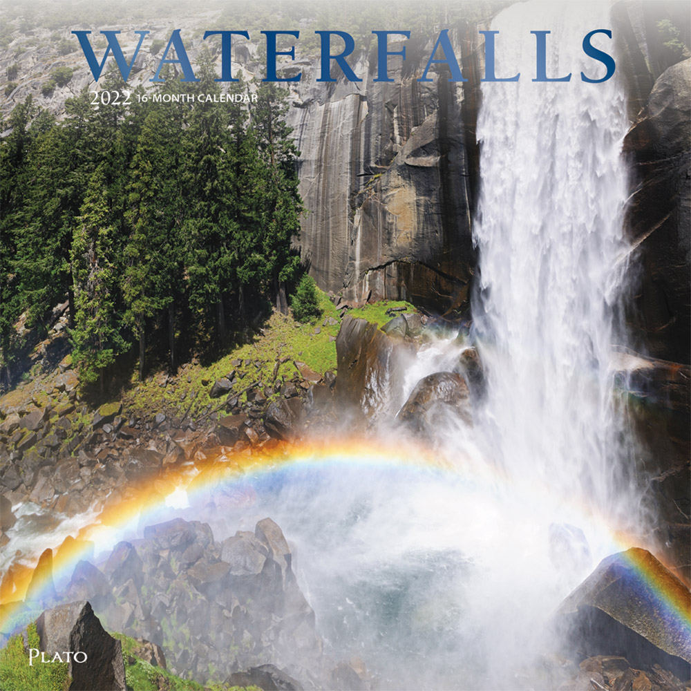 Waterfalls 2022 Square Wall Calendar by Plato | Plato Calendars