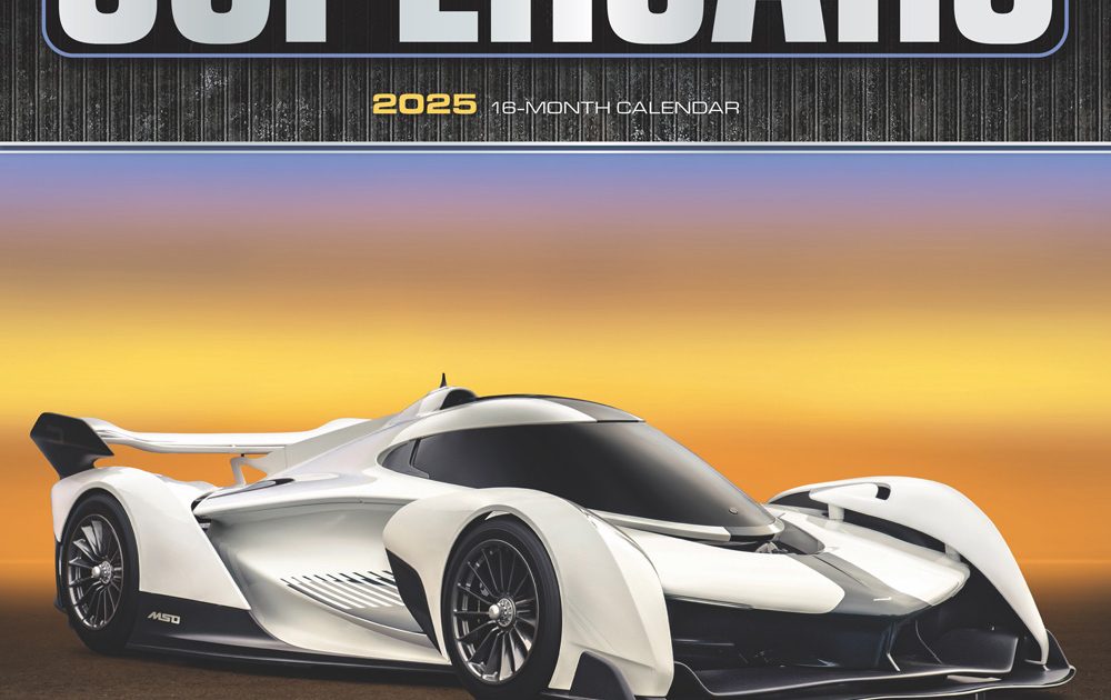 Supercars | 2025 Square Wall Calendar | Foil Stamped Cover | Plato ...